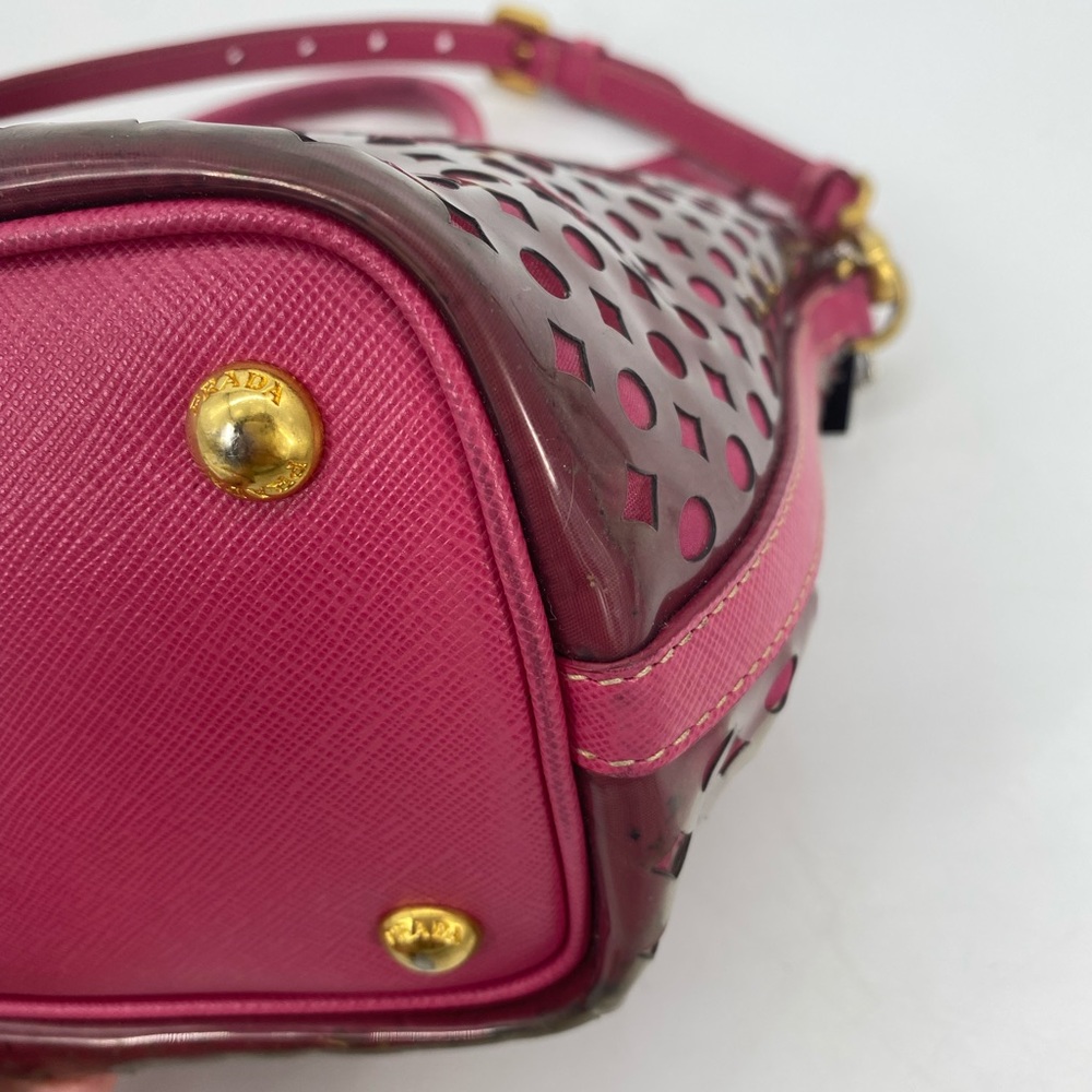 Prada Limited Edition Perforated 2-Way Bag - Gem